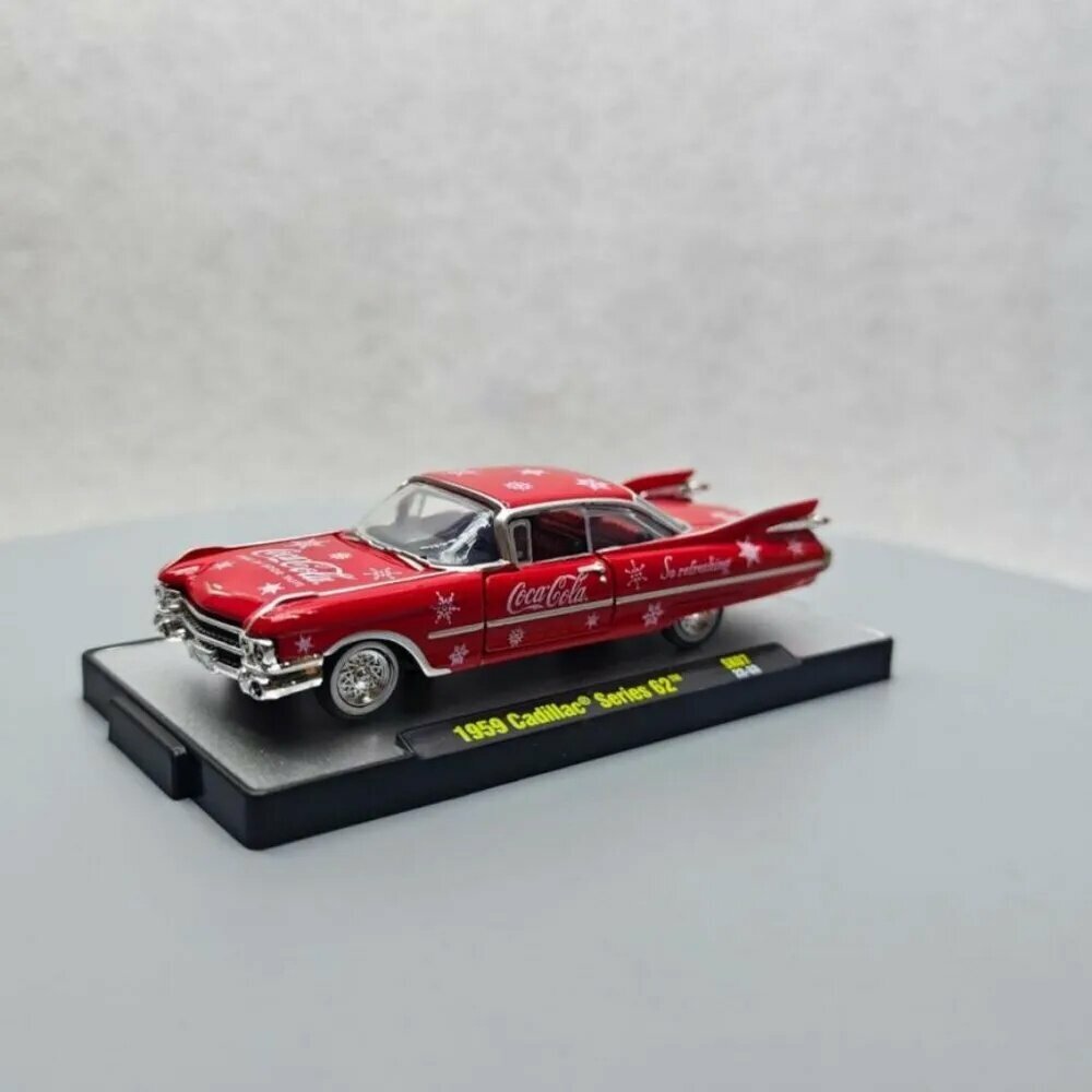 Машинка M2 Machines 1/64 1959 Cadillac Series 62 Coca cola Red Die-cast alloy car model collection display child gift
