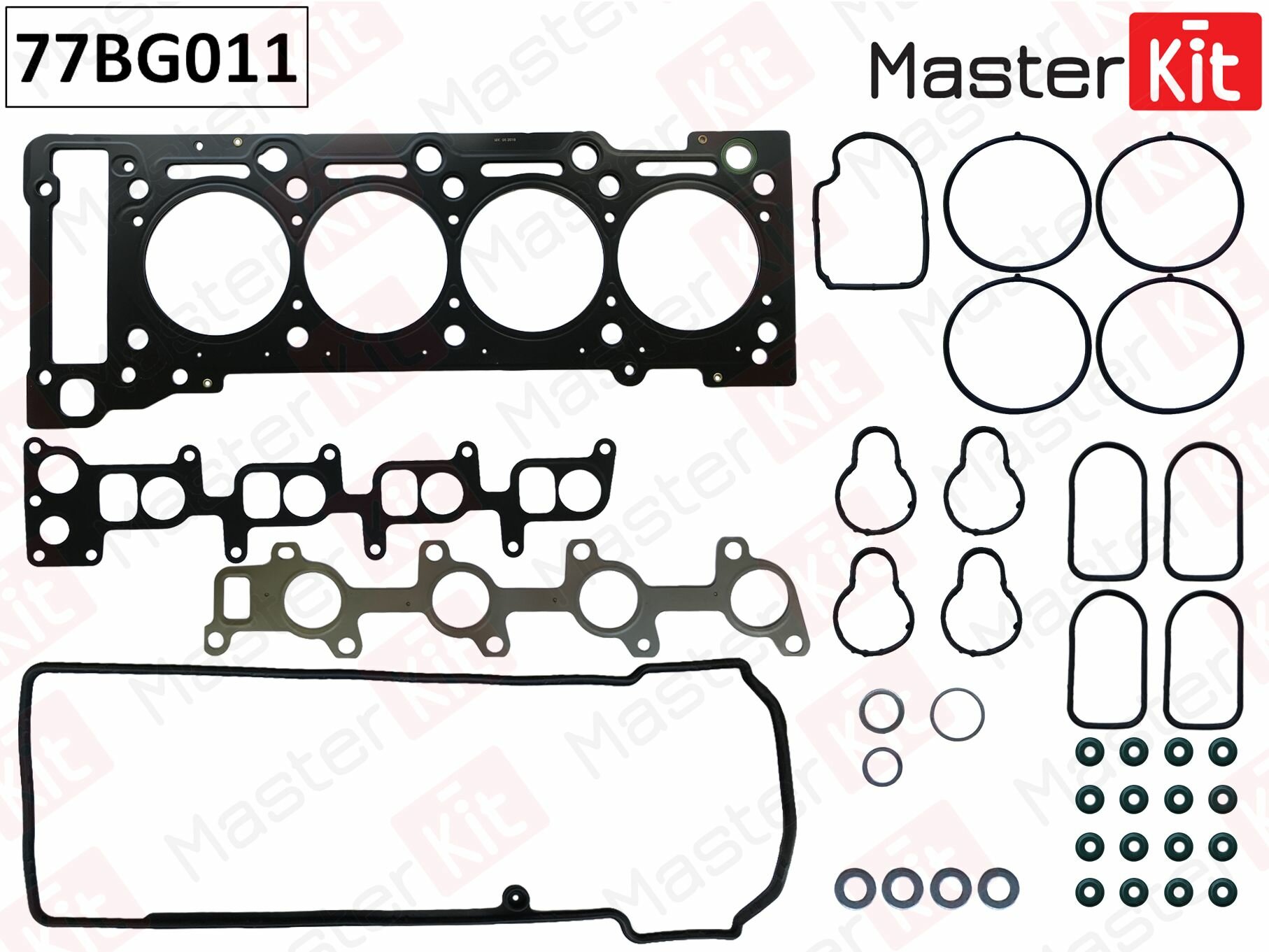 Верхний комплект прокладок ГБЦ Mercedes-Benz OM611646 W204/W211 2.2CDi 06- MasterKit 77BG011