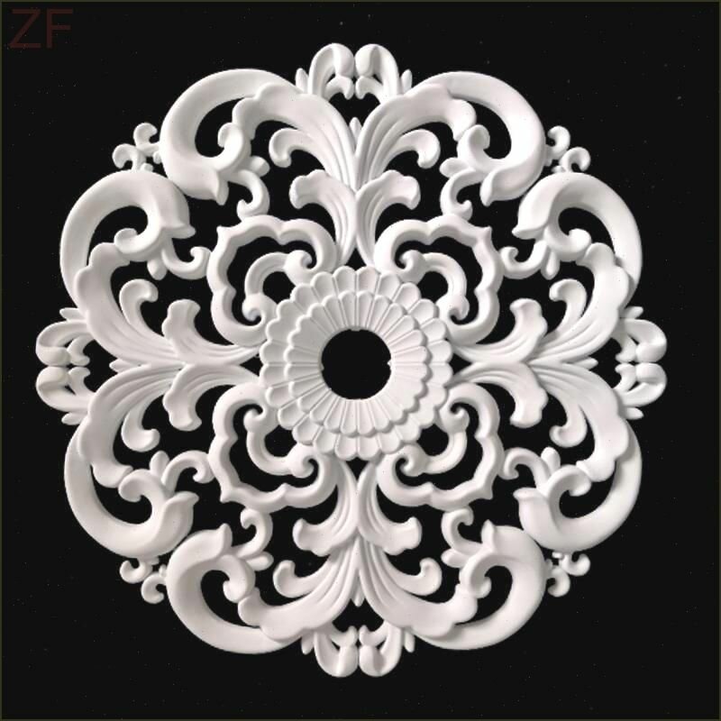 Розетка потолочная инжекционная под люстру/ Подходит для резных декораций на стенах/ мебели