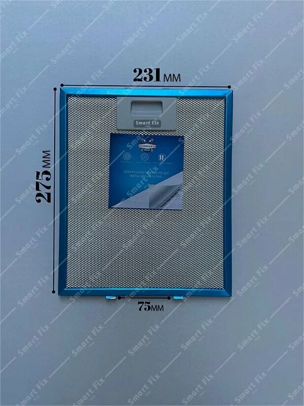 1 шт. Электролюкс: DK9690 Фильтр-жироуловитель для аспиратора и вытяжки 231x276 мм Модель: 4055101671 23,1x27,6см