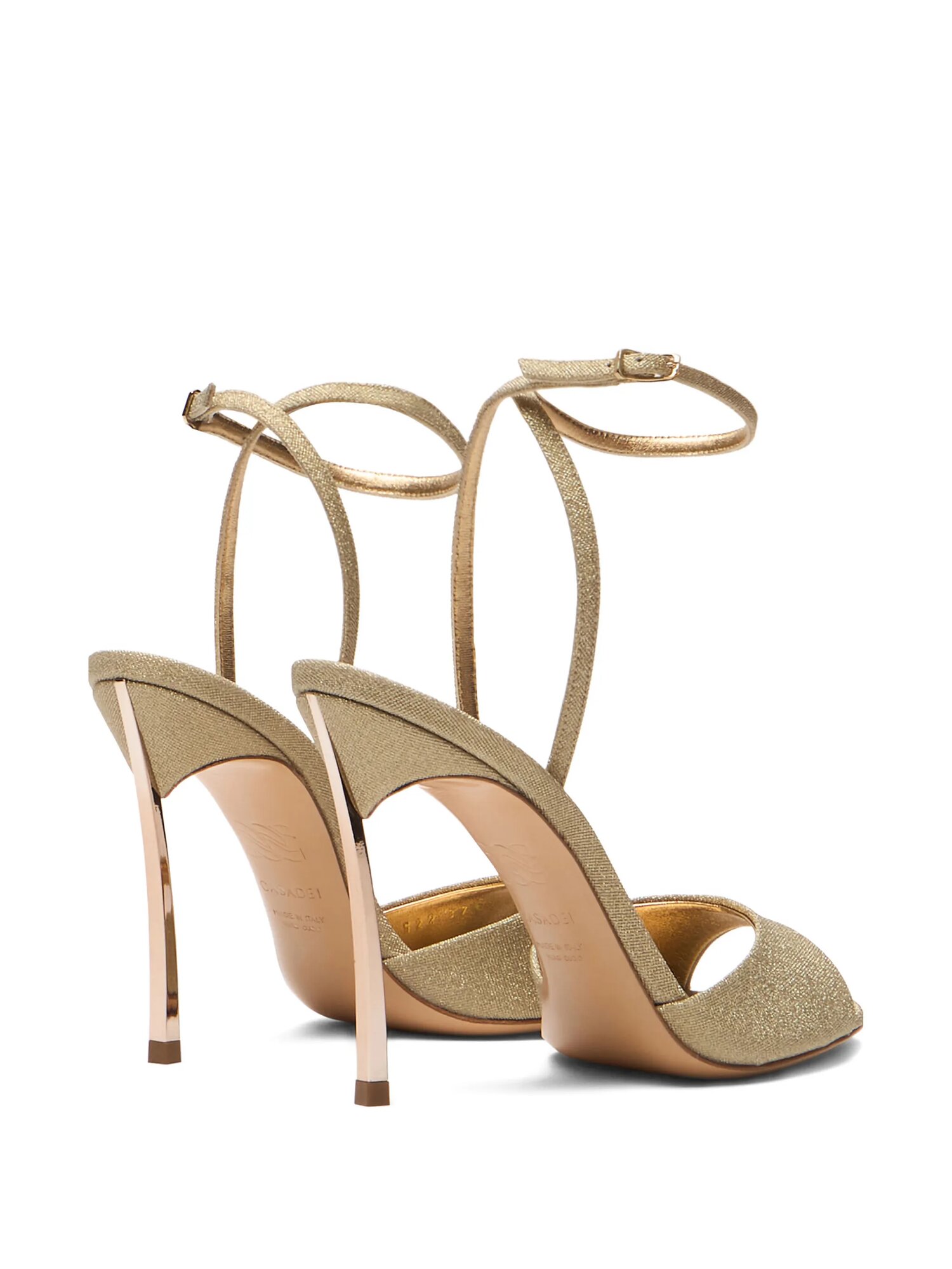 Босоножки Casadei Blade, размер 41, золотистый — фото 1