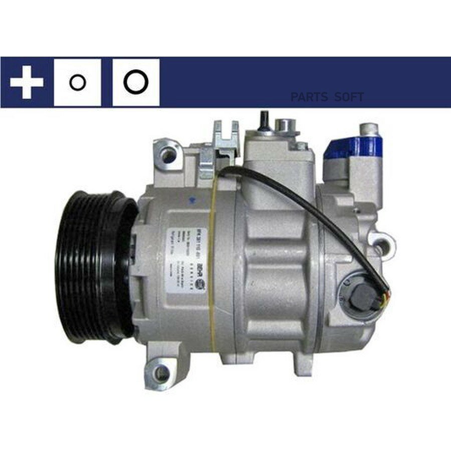Компрессор кондиционера AUDI: A4/A4 AVANT (B6) 1.6-2.0i/T/TDi/FSi 00-04, A4/A4 AVANT (B7) 1.6-3.0i/T/TDi/TFSi 04-09, A6/A6 AVANT (C6) 2.0-3.0i/TDi/TFSi 04-11 от официального дистрибьютора, MAHLE, артикул ACP44000S