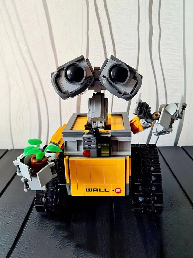 Конструктор Lego Робот Валли - Желтый, для мальчиков и девочек, пластик, с эффектами, для детей от 5 лет, из строительных блоков