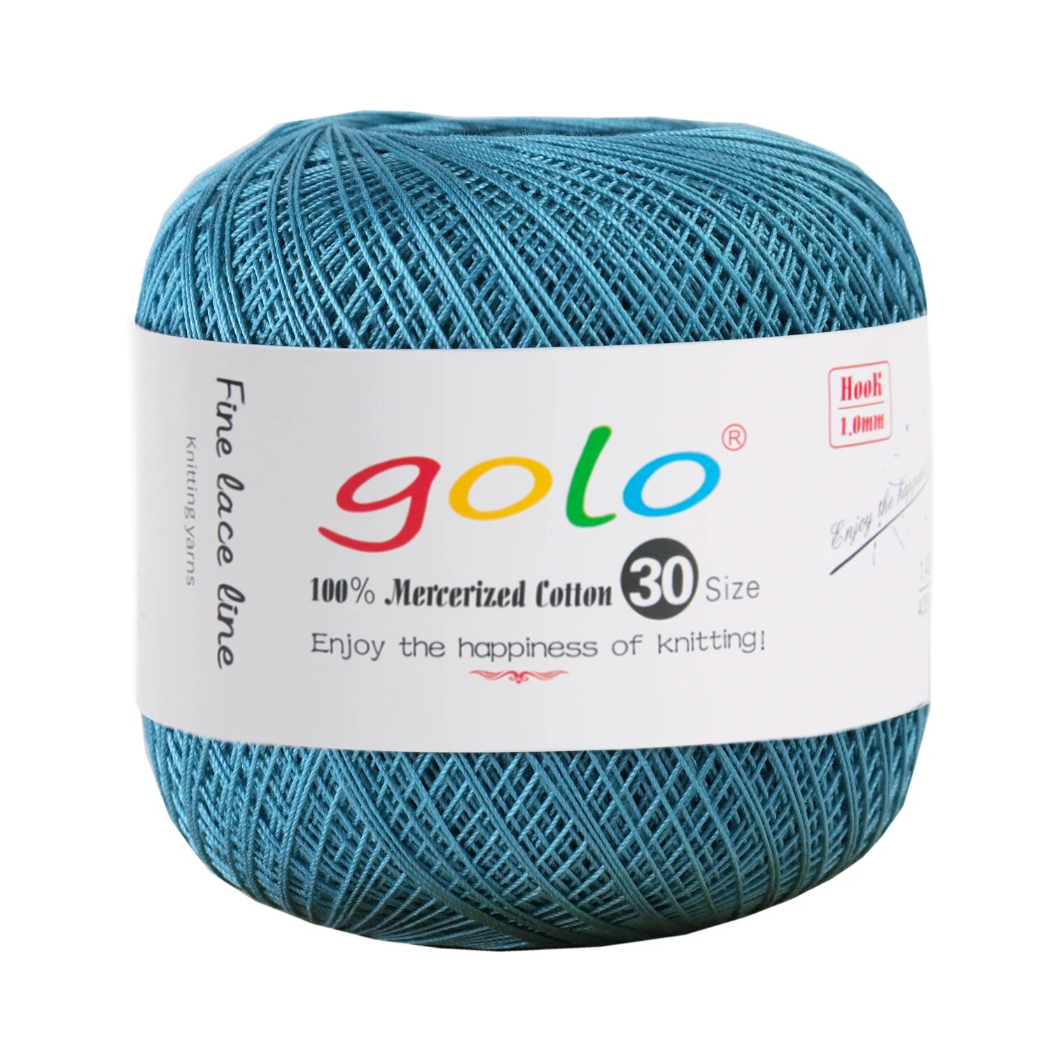 Пряжа Golo 100% хлопок, синий, 7-611