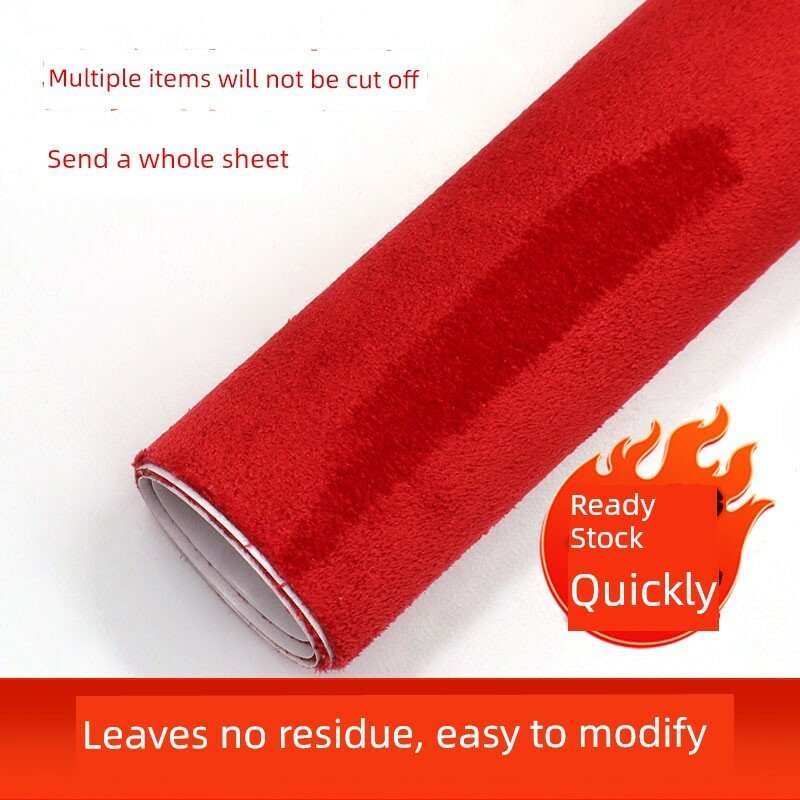 Самоклеящаяся замшевая ткань для ремонта и обновления потолков, модификации салона автомобиля, обшивки дверных панелей,