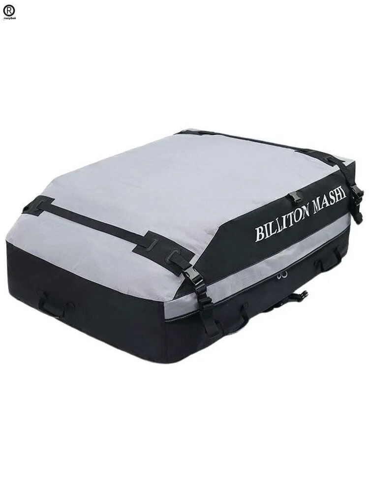 Багажный бокс на крышу 130 см, для легковых автомобилей, серый