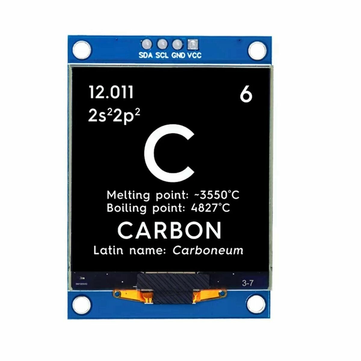 1,5-дюймовый OLED-экран с разрешением 128x128, высококачественный SPI-дисплей для STM32 и проектов DIY-электроники.