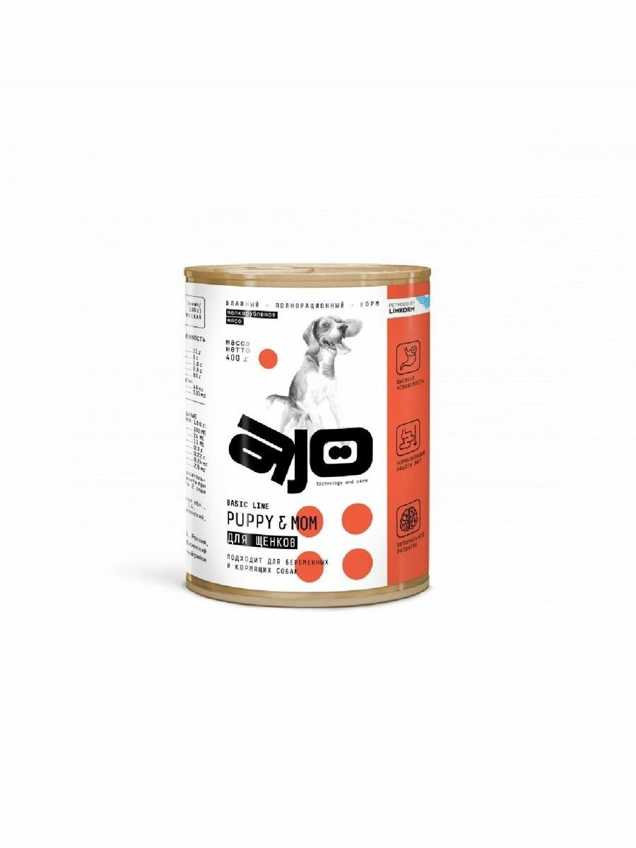 AJO Puppy Mom для щенков 400г*12шт