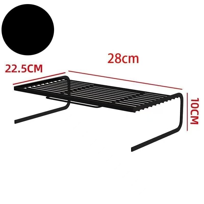 Полка-подставка для сумок в гардеробную систему MyPads, идеально подойдет для маленьких и средних сумок, подходит для организации пространства в шо. черный