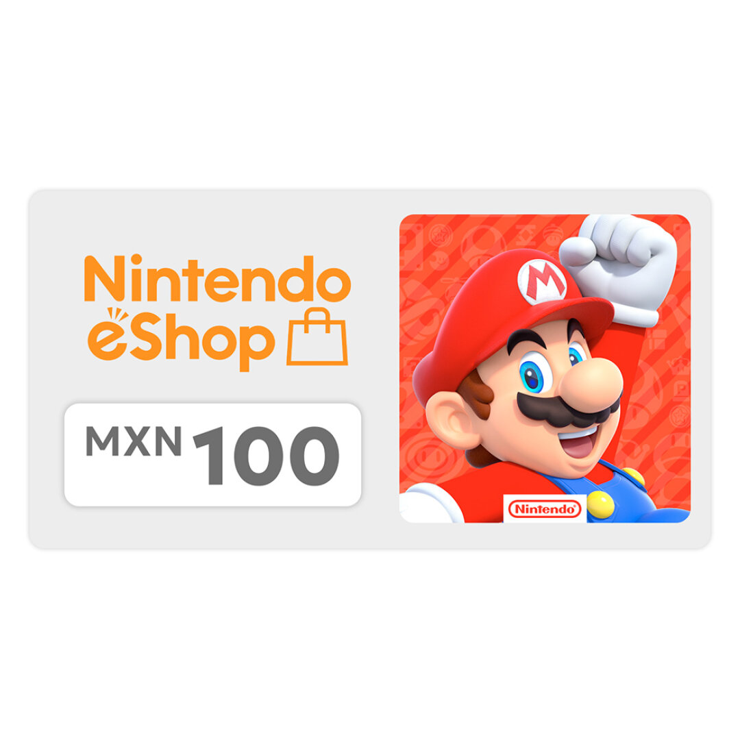 Карта оплаты Nintendo eShop 100 MXN Mexico [Цифровая версия]