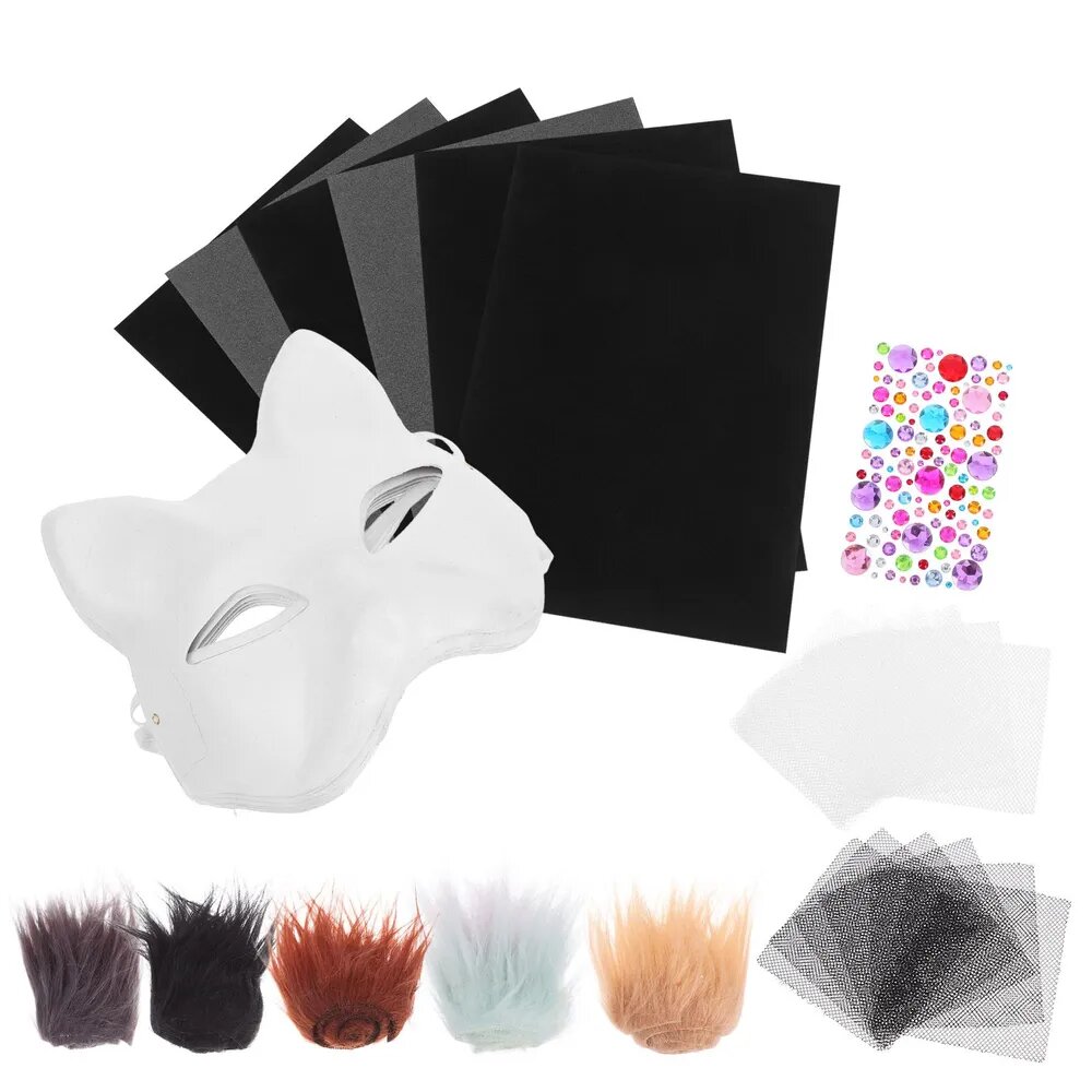 Кот Маска, Из Бумаги, Для Маскарадов, 1 Набор