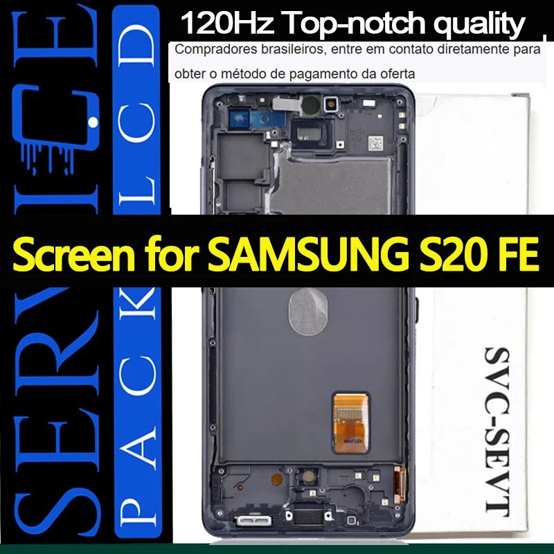 SUPER AMOLED 120 Гц для Samsung S20 Fan Edition G780F G780G G781B S20 FE 5G S20 Lite ЖК-дисплей с сенсорным экраном