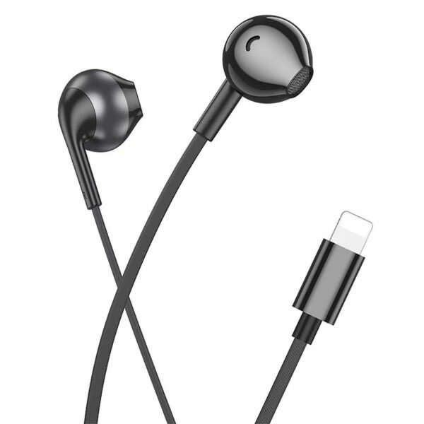 Гарнитура HOCO M115, Sagacious, 8 pin, 1.2 м, цвет: чёрный