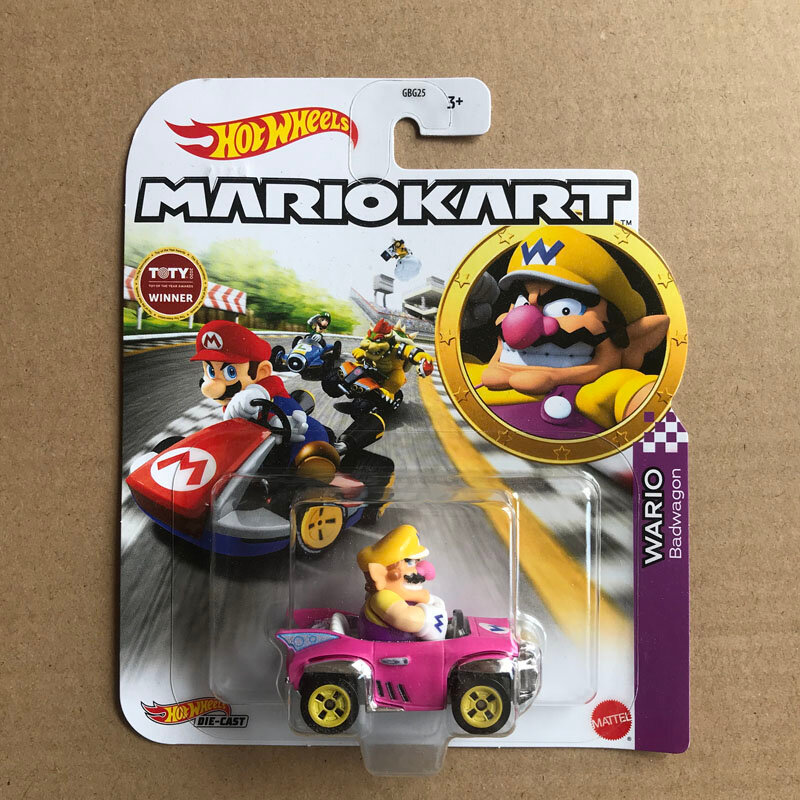 Mattel The Super Mario Mariokart / Детский Коллекционный Набор Игрушечных Машинок Марио, Подходящий Для Подарков На День Рождения Детям От 3 Лет И Старше