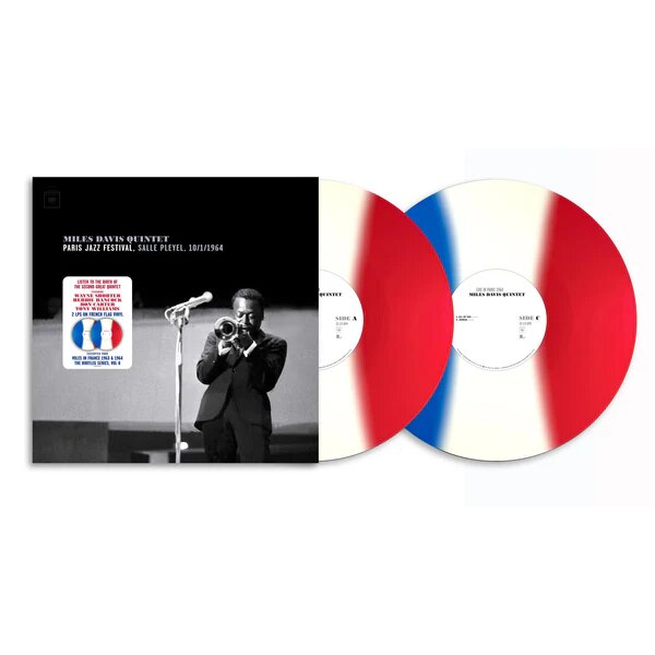 Miles Davis - Paris Jazz Festival, Salle Pleyel 10/ 1/ 1964 (Red, White, Blue 2LP) - новая виниловая пластинка