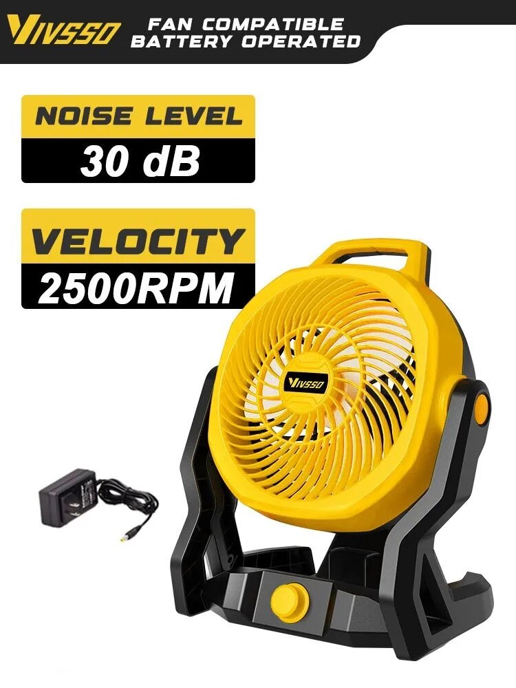 Dewalt plus Портативный вентилятор DFS002, желтый