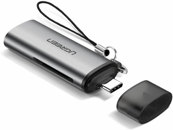 Картридер UGREEN CM184 USB-C/SD Card Reader (50704) Grey (Серый)