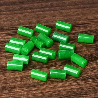 Натуральный кварцевый кристалл бусина Зеленый, 5-9mm 1PC