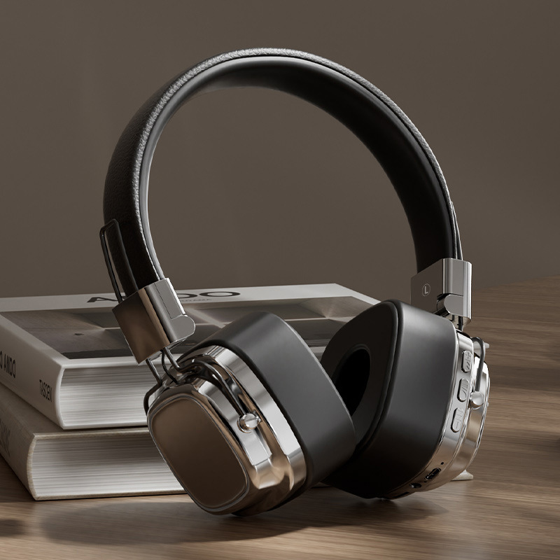 Наушники беспроводные коричневые накладные Bluetooth имиджевые ретро/ подарок мужчине женщине