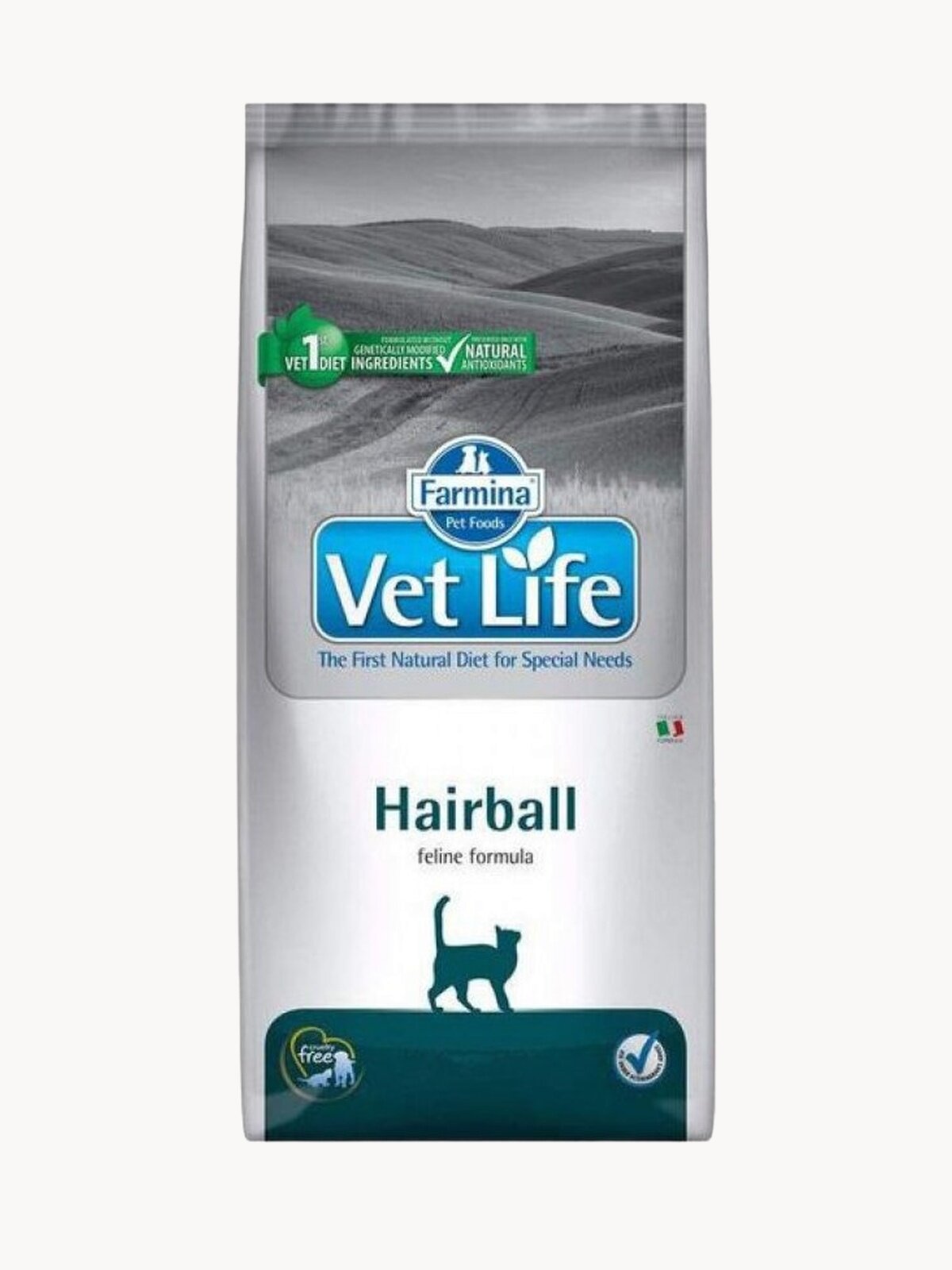Cухой корм для кошек Farmina Vet Life Hairball для выведение шерсти, курица, 400 гр