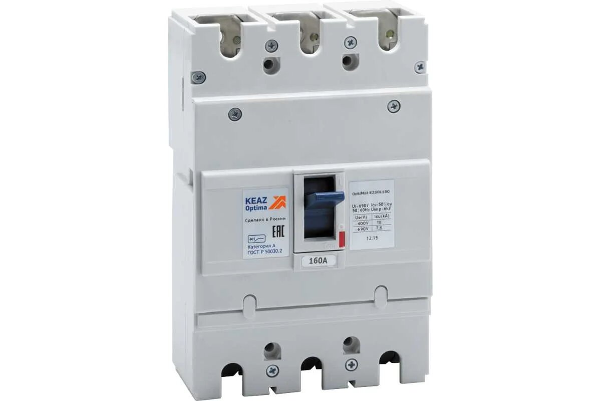 КЭАЗ Выключатель автоматический 160А 18кА OptiMat E250L160 УХЛ3 100010