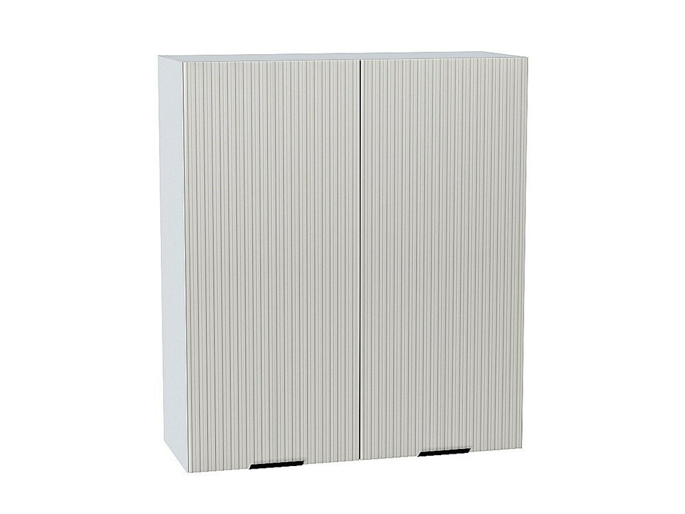 VVT Кухонный Шкаф верхний с 2-мя дверцами Евро Лайн Белый, Агат, 920, 800, каркас ЛДСП Белый, фасад МДФ Агат, 920*800*318