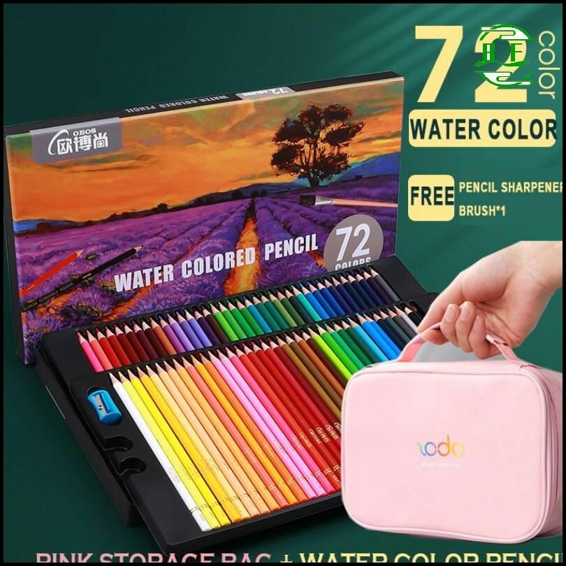Карандаши цветные 200/150/120/72/48 professional oil colors pencil set акварельный рисунок с сумкой для хранения-FB