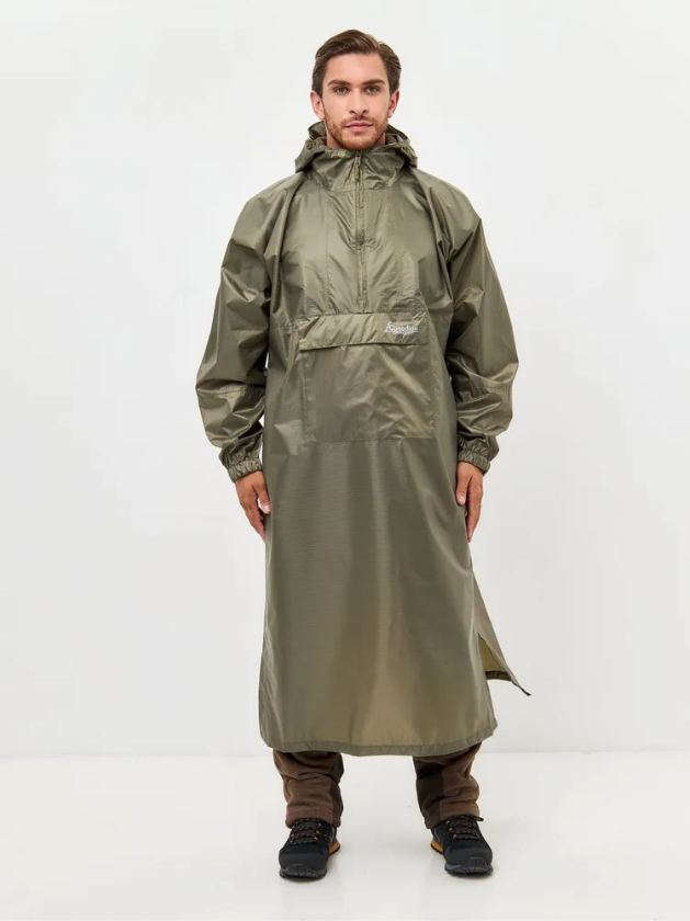 Пончо непромокаемое Canadian Camper (Швы проклеены) цвет хаки, XXXXL, 180