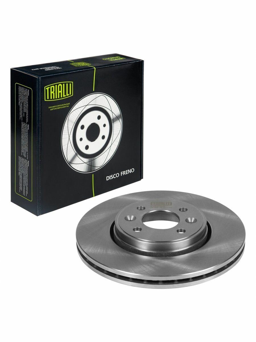 Диск тормозной передний для а/м Renault Megane II (02-)/Clio III (05-), Trialli DF 095105
