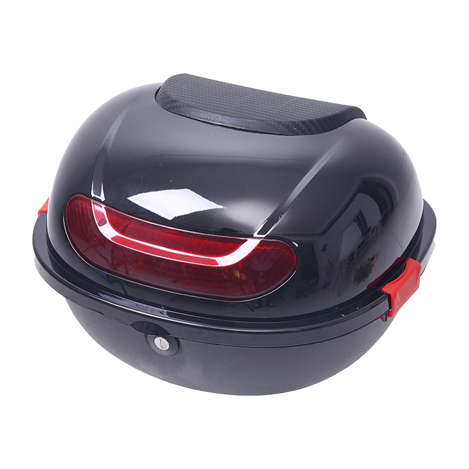 Задний кофр для мотоцикла, большой емкости, водонепроницаемый, ударопрочный, универсальный, подходит для скутера, черный