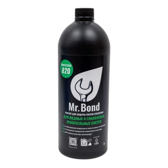 Реагент Mr.bond Protector 820, 2в1 для антибактериальной защиты систем отопления