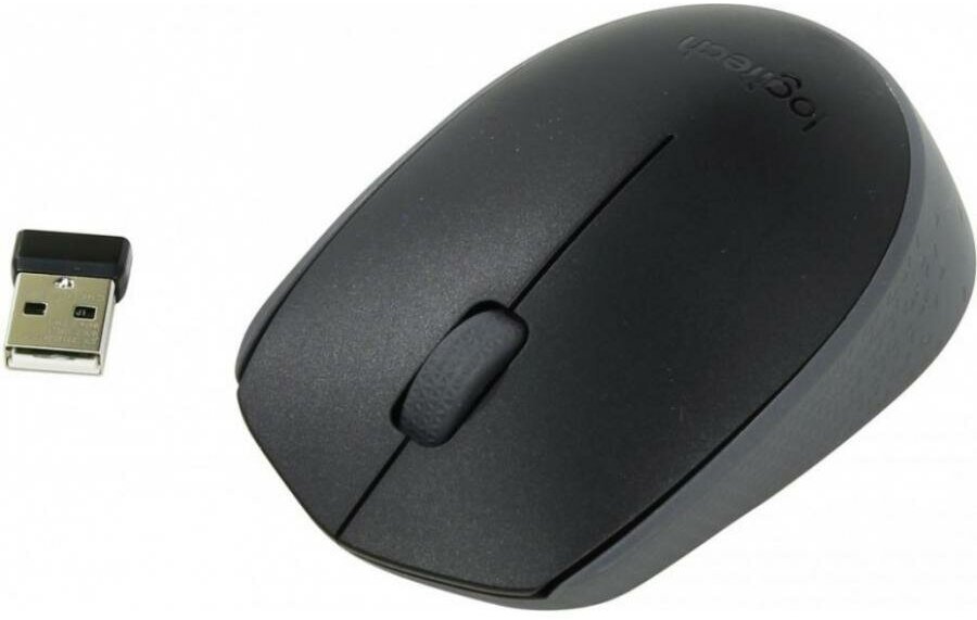 Мышь Logitech M171 Wireless Mouse Grey-Black USB