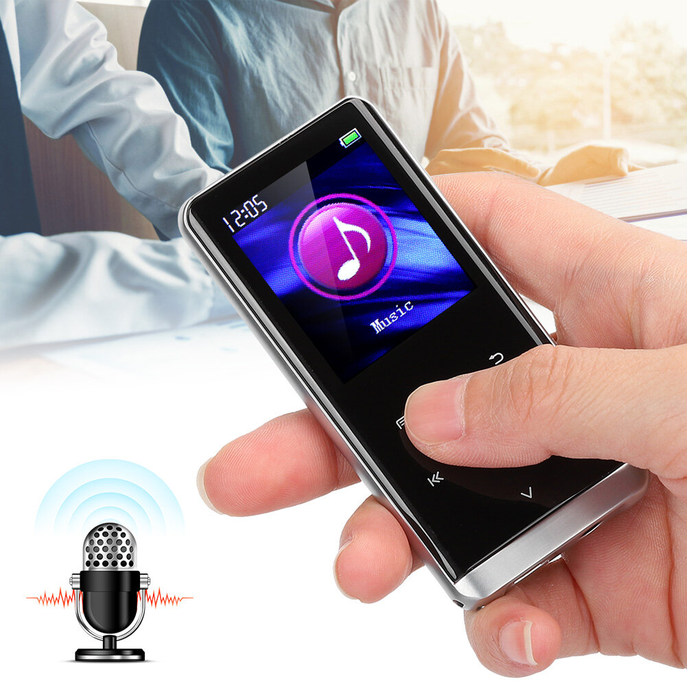 Аудиоплеер с Bluetooth, 16 ГБ, FM радиоприемник, для вечерних прослушиваний