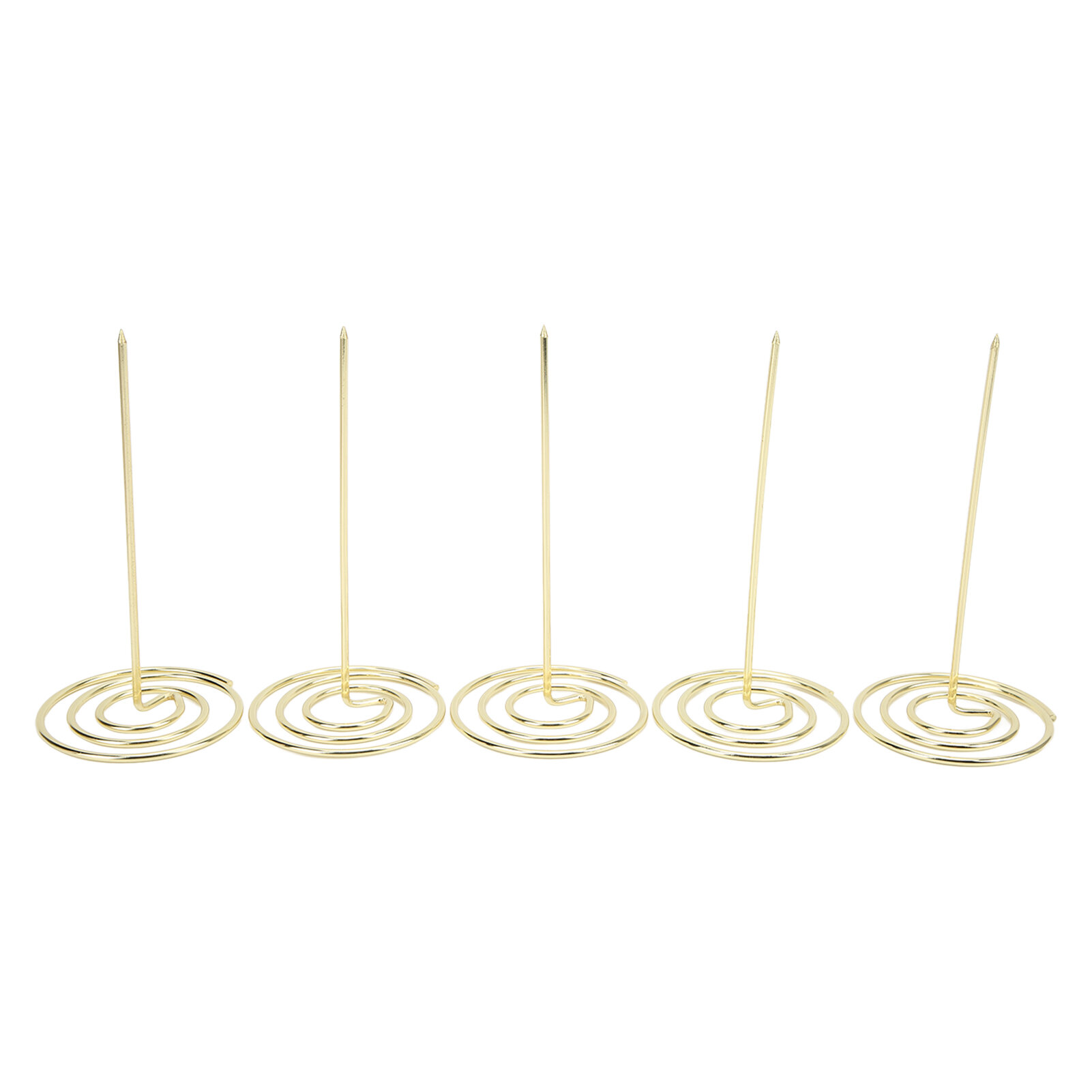 Держатель чеков, 5 шт, износостойкий, антикоррозийный, перерабатываемый, шпиндель для офиса/кухни, золото