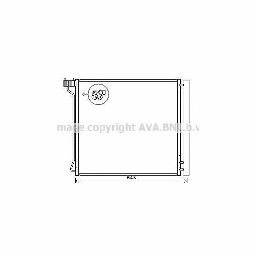 Конденсатор, кондиционер, AVA BW5474D (1 шт.)