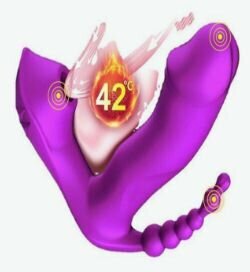 Секс-Стимулятор для Взрослых Игрушек 3в1 для Женщин с 10 Вибраторами для Сосания языка и Засовывания Фаллоимитатора G Spot, Взрослая Анальная Секс-Игрушка для Женщин, с Дистанционным Управлением