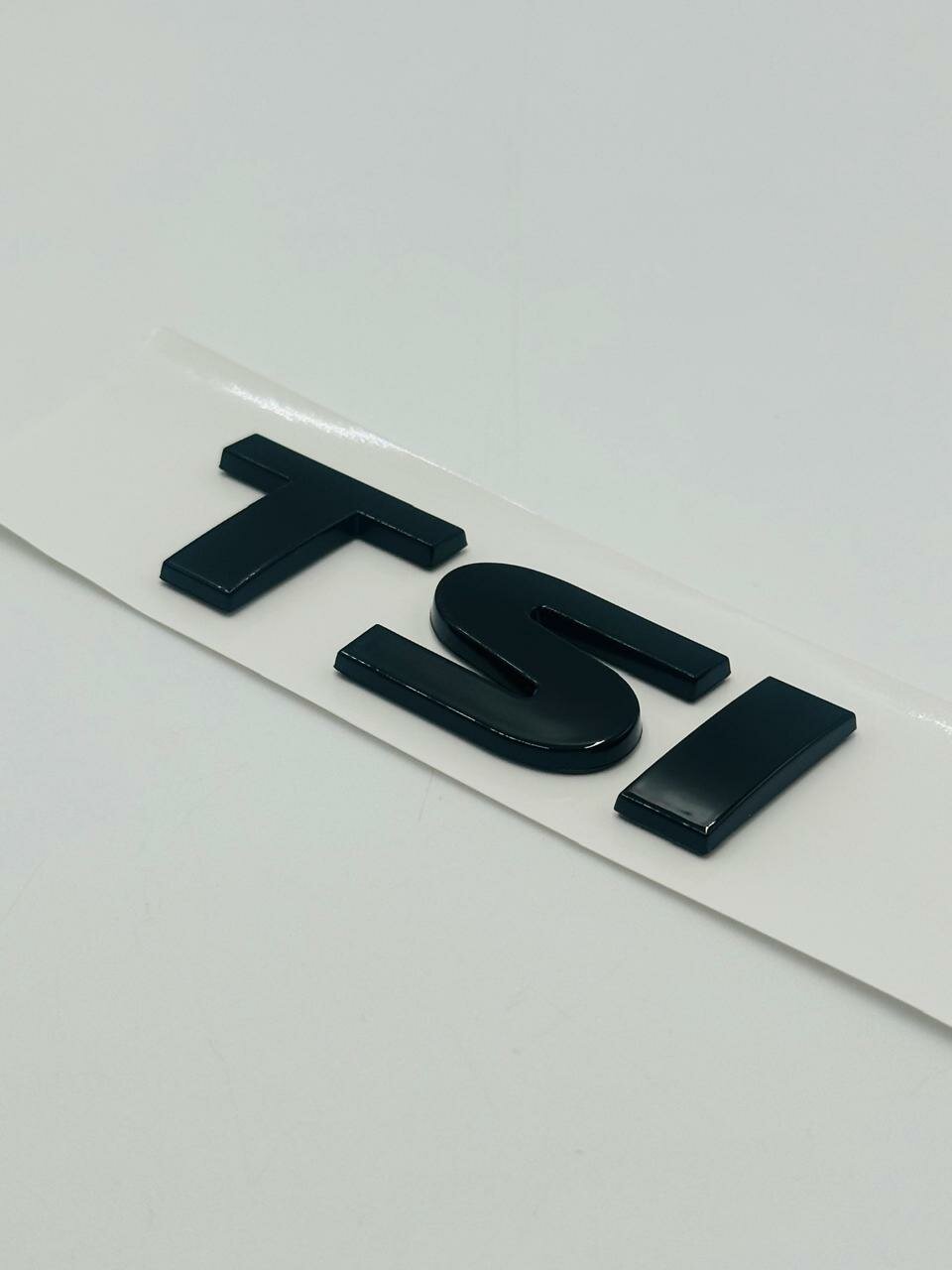 Шильдик надпись эмблема TSI ABS Black 7.5 см