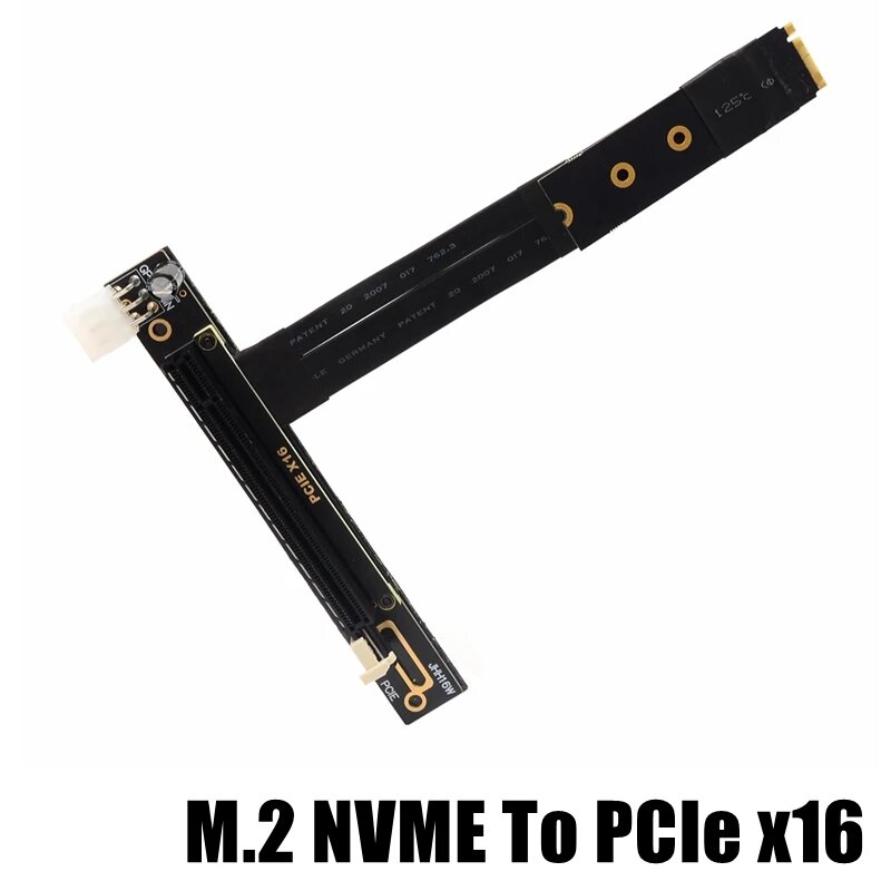 ADT-Link Адаптер PCI Express X4 M.2 NVMe 10cm, M16AW