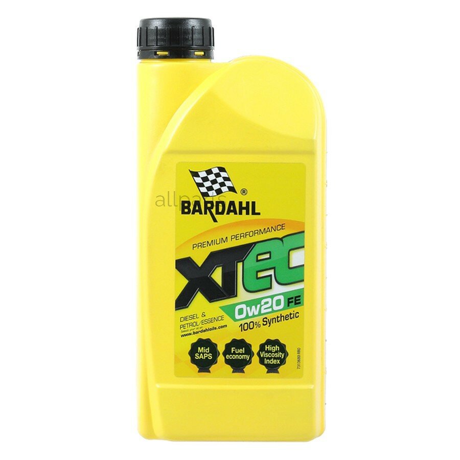 BARDAHL 36801 XTEC 0W20 FE VW 508.00/509.00 1L (специальное синт. моторное масло)