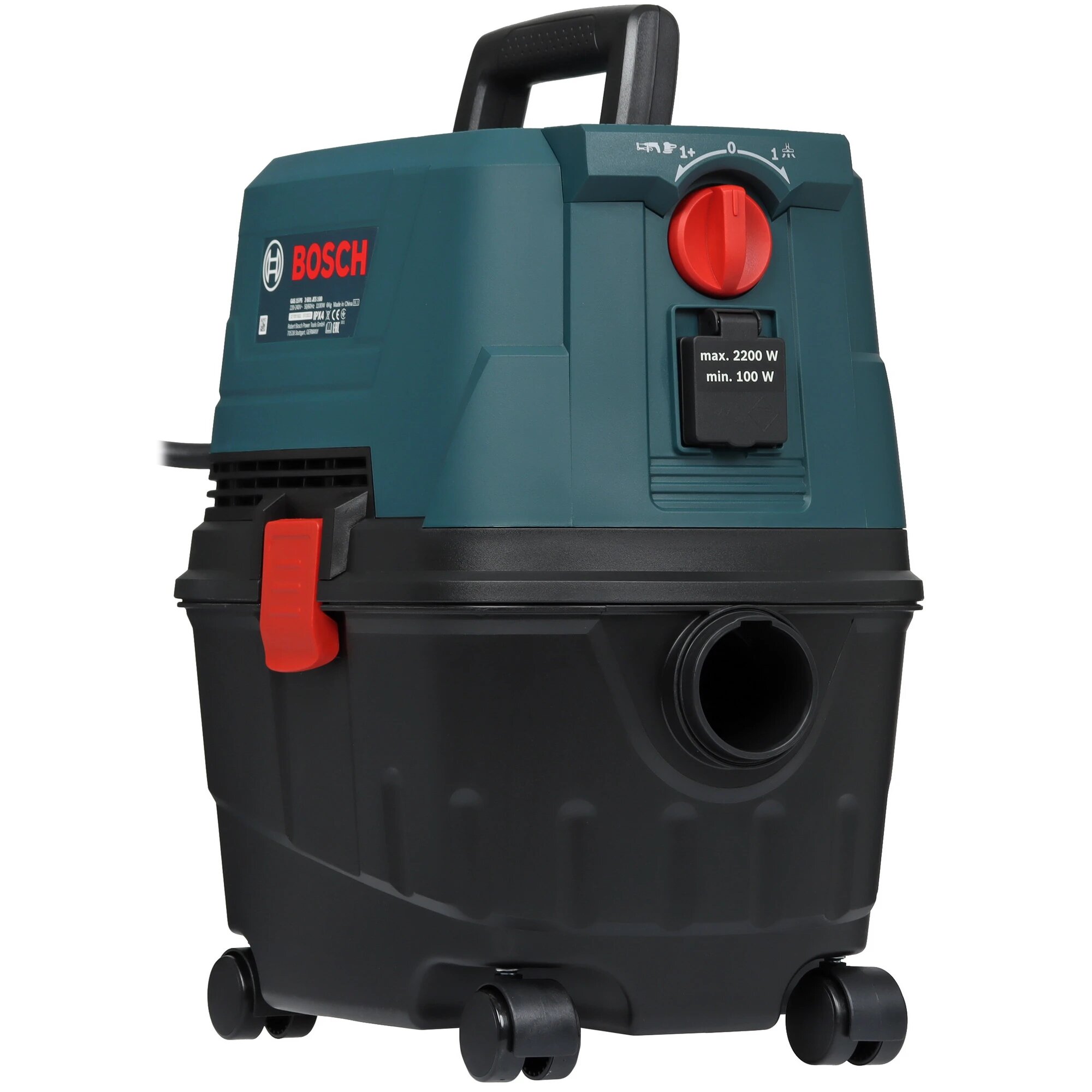 Пылесос Bosch GAS 15 PS,1100 Вт, 15 л, влажная уборка, выдув, очистка фильтра, 6 кг