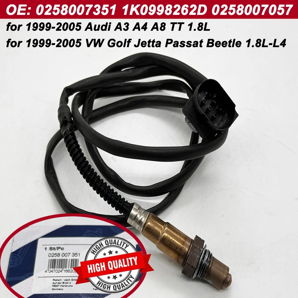 OEM 17014 0258007351 LSU4.2 Широкополосный датчик O2 AFR для VW Jetta Audi A3 A4 A8 1999-2005 годов 1.8L-L4 1K0998262D 0258007057 234-5112