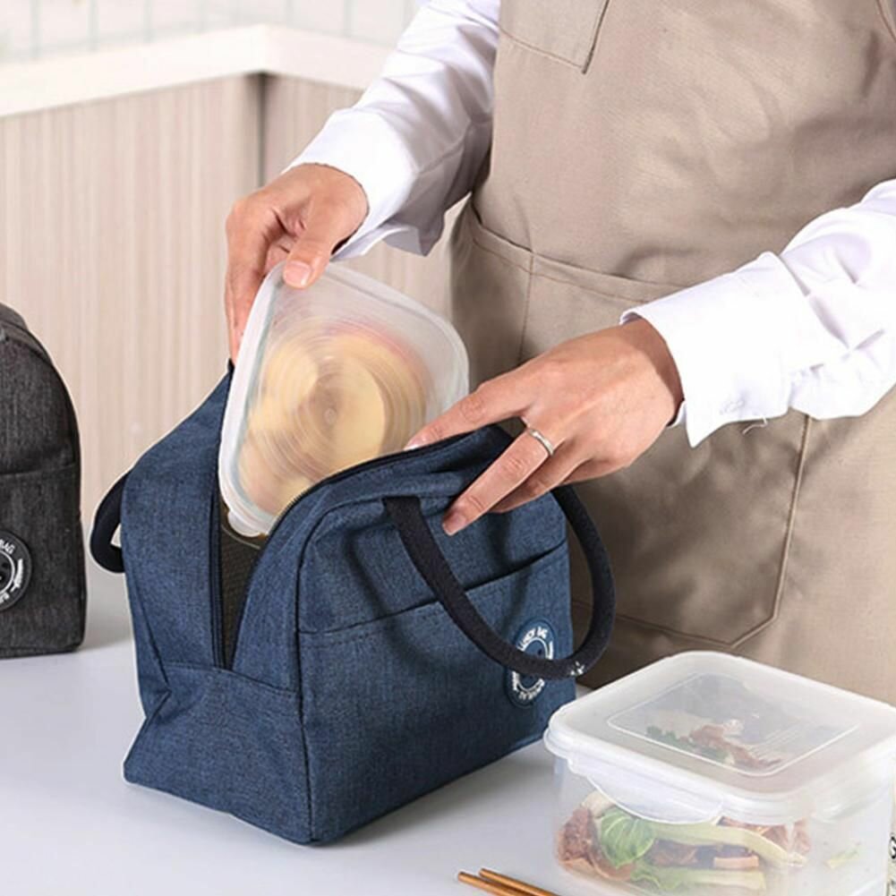 Маленькая термосумка холодильник для обеда и бутылочек, термобокс для ланча