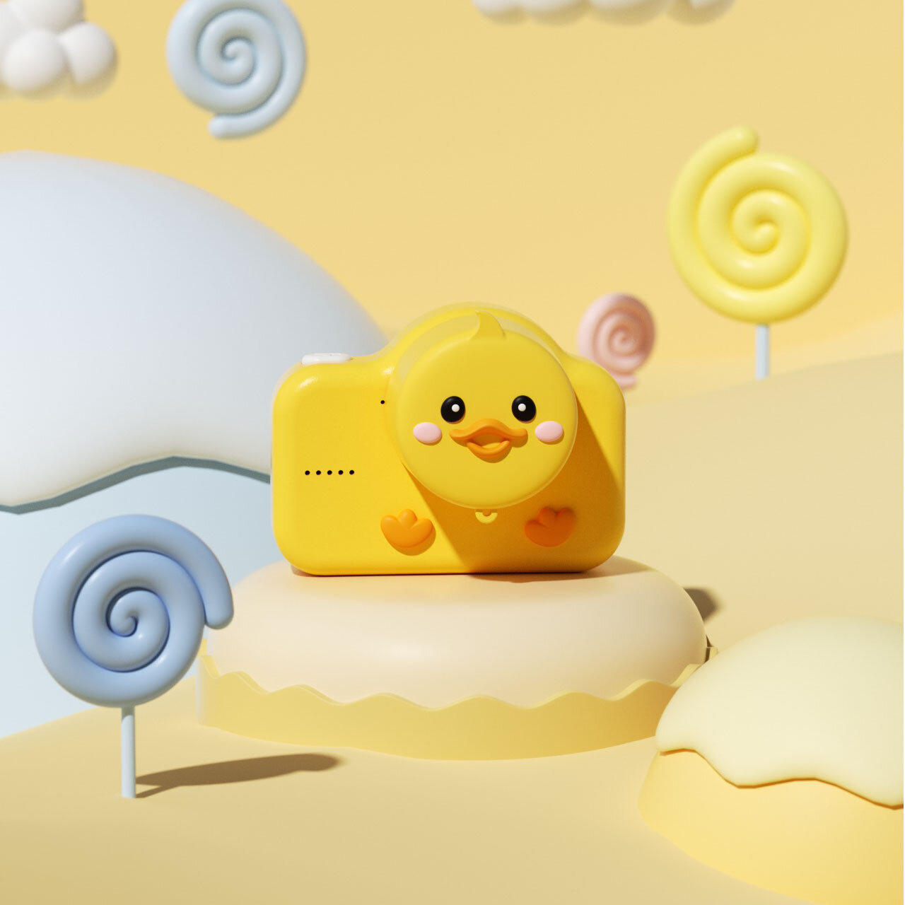 Geekpapa Новинка A1: Детский Фотоаппарат с Кawaii Cartoon-Изображением, Прямой продаж, Супер Милый Дизайн