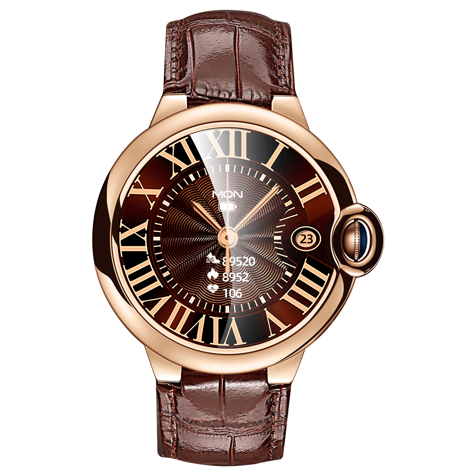 Женские смарт часы круглые, мониторинг артериального давления