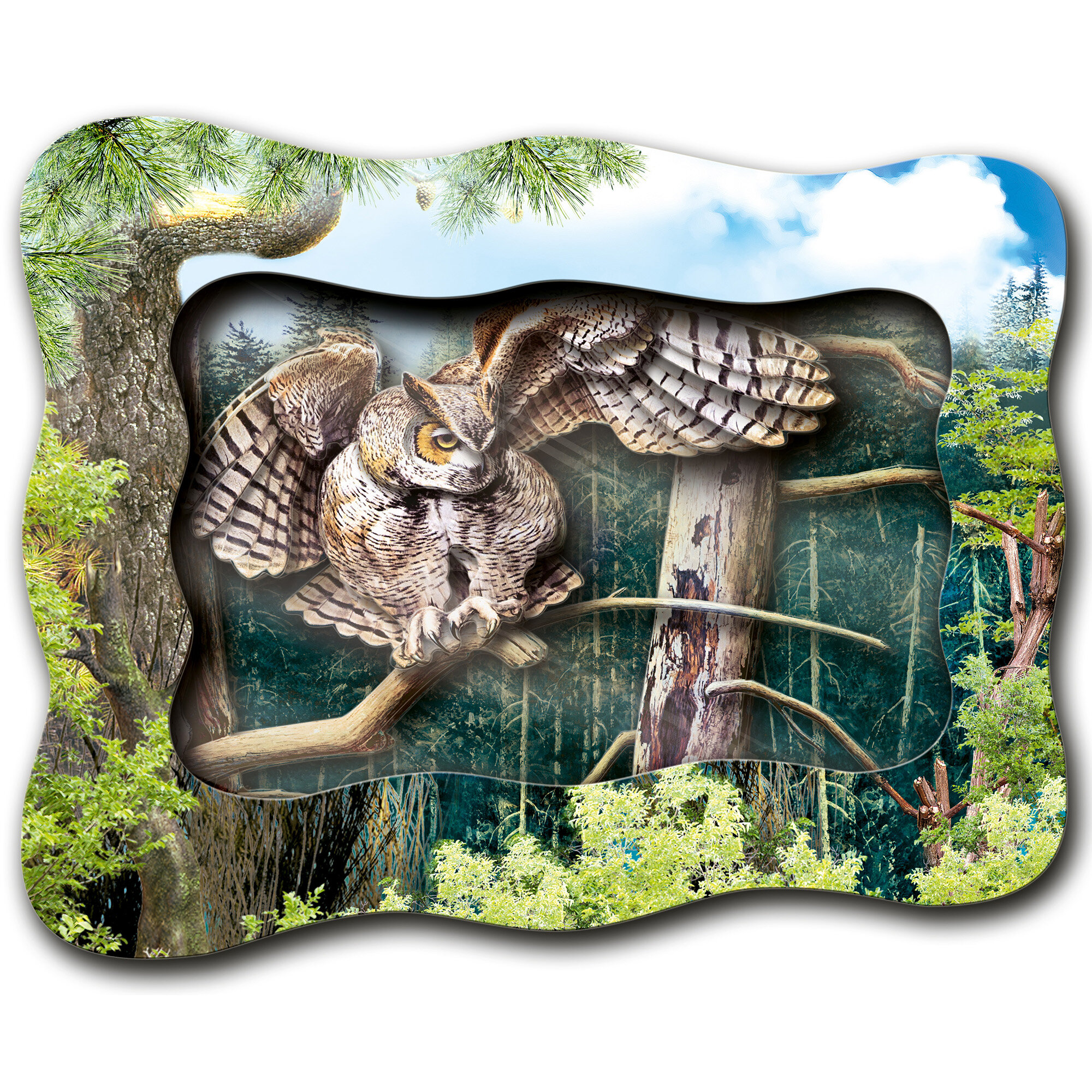 Объемная картина VIZZLE Филин