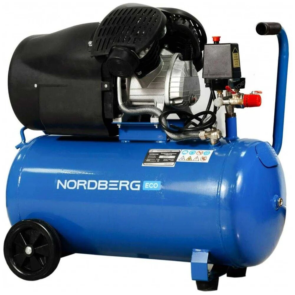 Компрессор поршневой NORDBERG V-образный 220В, ресив. 50л, 410л/мин NCE50/410V