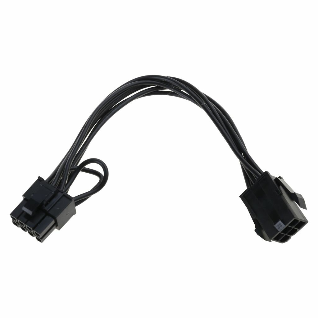 Кабель-адаптер для видеокарты настольного компьютера, 6-контактный разъем папа 8-контактный мама , черный