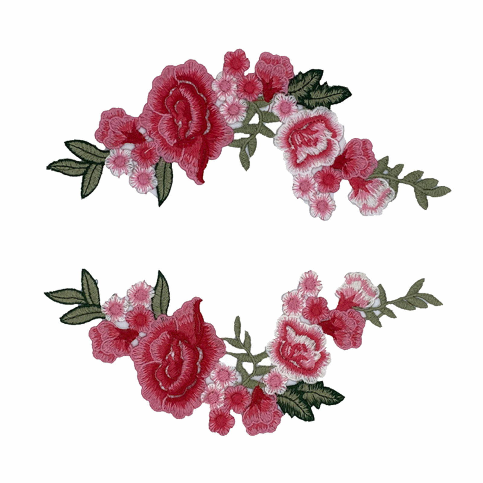 1 пара вышитая цветочная аппликация шить на пятнах