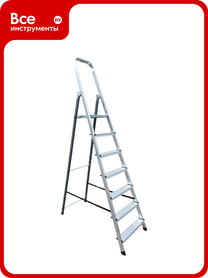 Алюминиевая лестница-стремянка LWI 7 ступеней LWI07