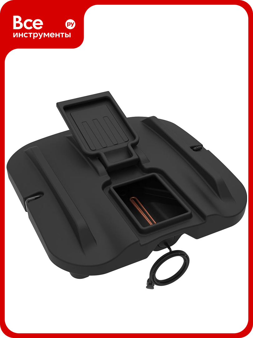 Бак для душа Экопром Rostok Ok 110 л с подогревом чёрный 2014.0110.899.000, душа экопром